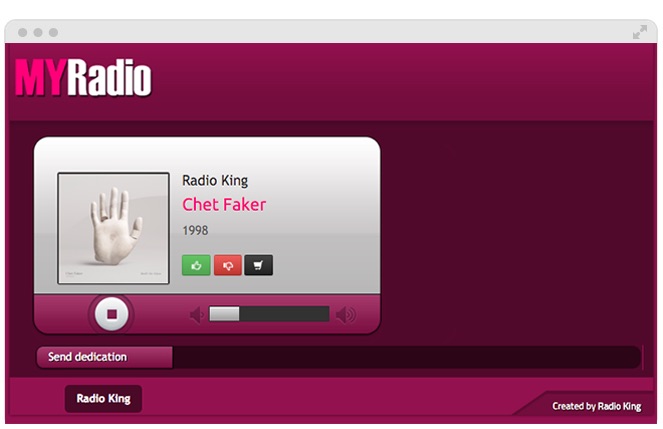 Create your radio website - RadioKing
