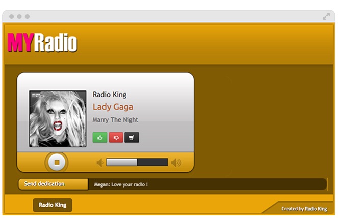 Create your radio website - RadioKing