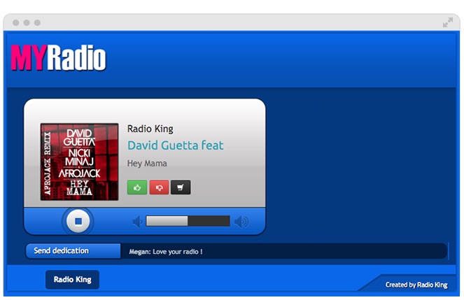 Create your radio website - RadioKing