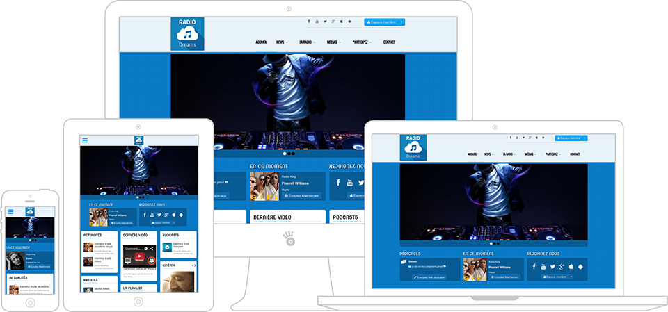 Create your radio website - RadioKing